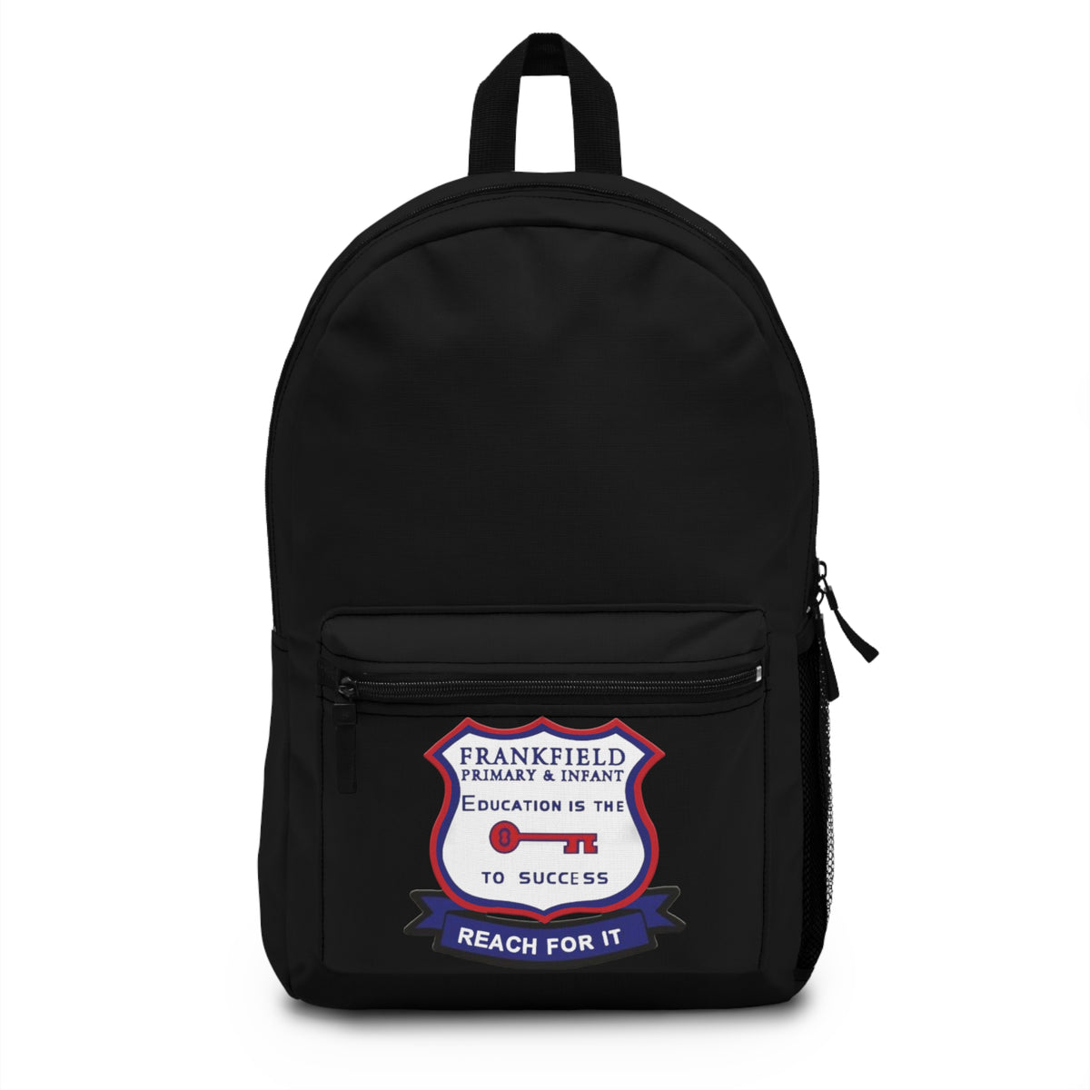 Frankfield Black Napsack with Pocket Logo — Made in Jamaica ltd