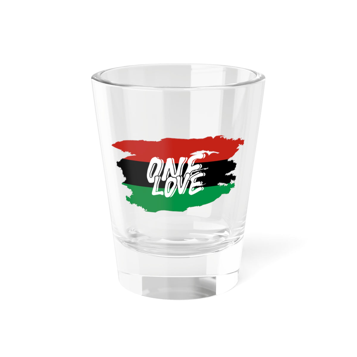 Pan African Shot Glass, 1.5oz (One Love) — Made in Jamaica ltd