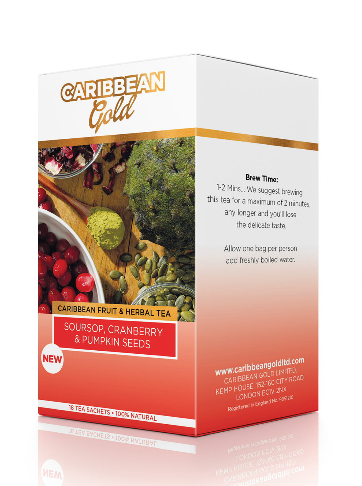 Soursop, Cranberry & Pumpkin Seeds Herbal Fuit Tea — Made in Jamaica ltd